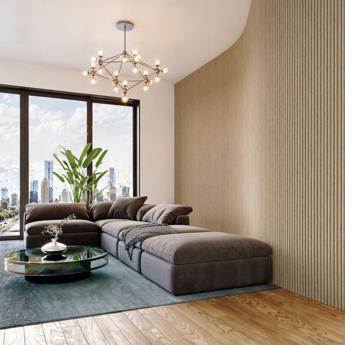 Flexible Tambour Wood Panels For Interior Walls Decorative Fluted Sidi ...