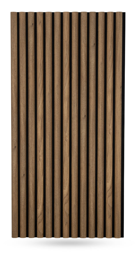 Half-Round Wood Column Acoustic Sound Panel for Walls - Teak - Panel ...