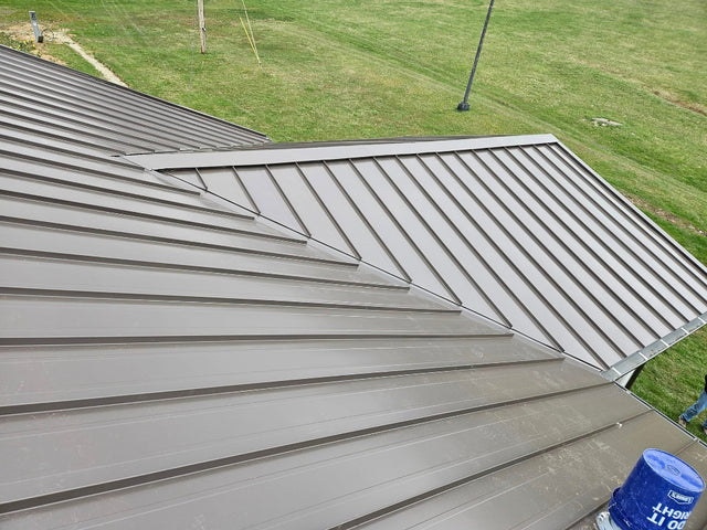 Slate Gray Standing Seam Steel Roof Panels – Energy-Efficient Metal Ro ...