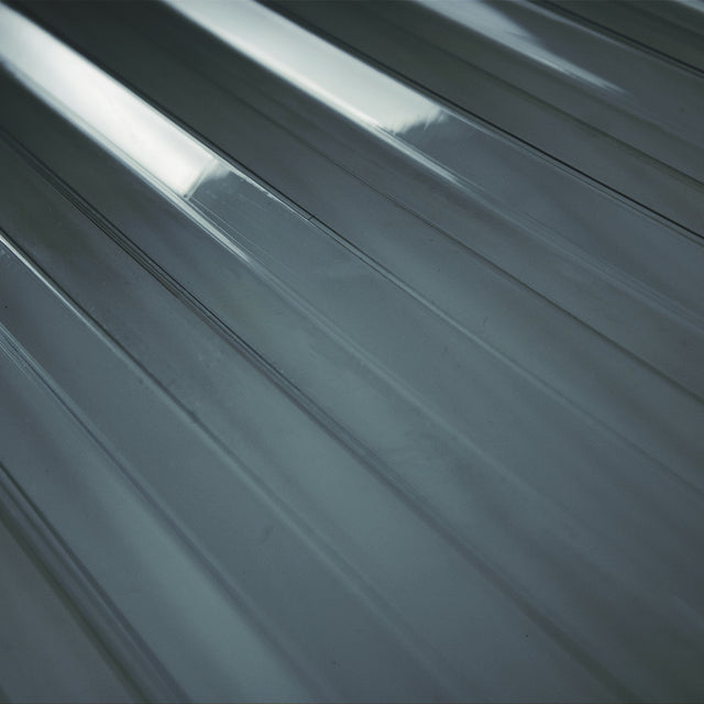 Smoke Gray Roof Panels Polycarbonate Corrugated Trapezoid Tinted Sheet ...