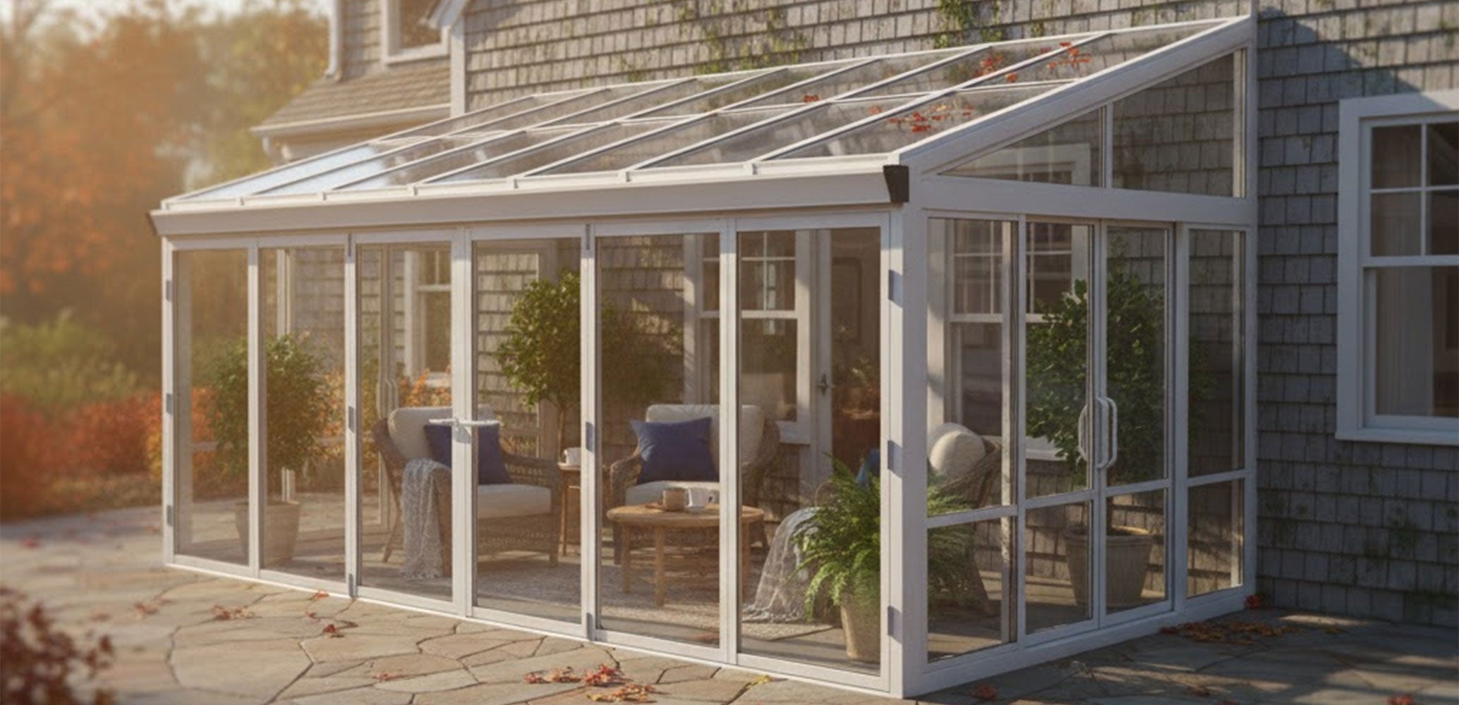 glass sunroom, greenhouse & solarium home additions - Panel Prestige ...