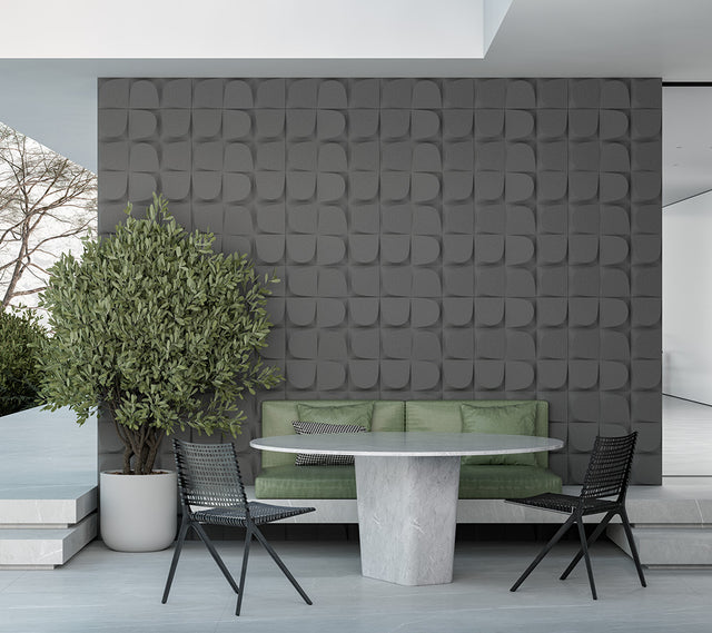 Gray 3D Mosaic Stone Wall Tile – Lightweight Decorative Panels for Int ...