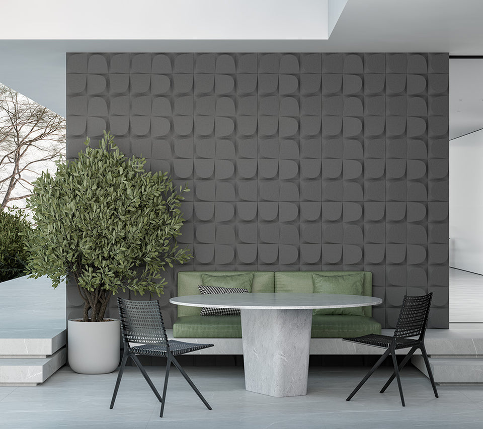 Gray 3D Mosaic Stone Wall Tile – Lightweight Decorative Panels for Int ...