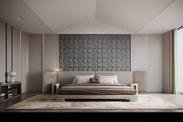 Gray 3D Mosaic Stone Wall Tile – Lightweight Decorative Panels for Int ...