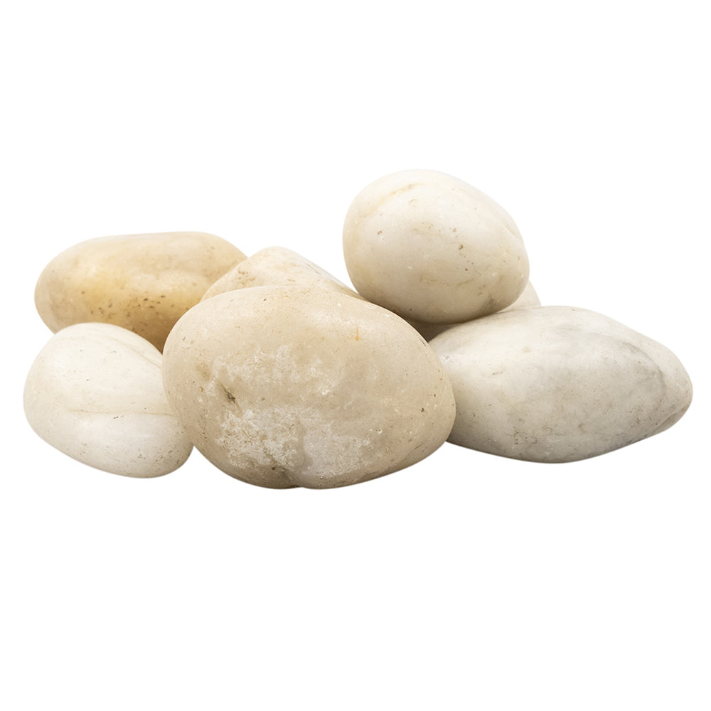 White Beach Stone Garden Dressing Decorative Polished Pebbles for Land ...