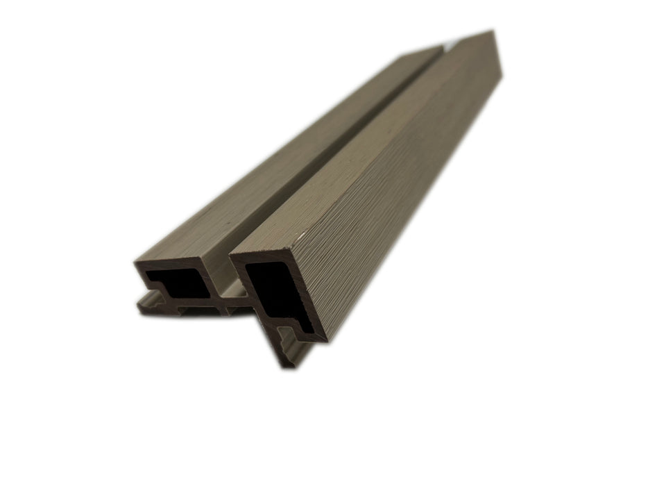 Narrow 5-Strip Pale Oak Composite Siding Panels - 1" Slats for Exterio ...