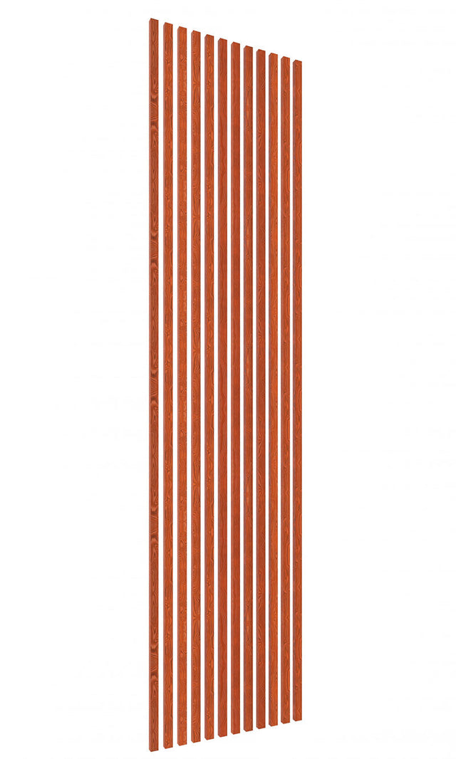 Adjustable Cherry Oak Wood Slat Wall Molding Panel Kit - Panel Prestige ...