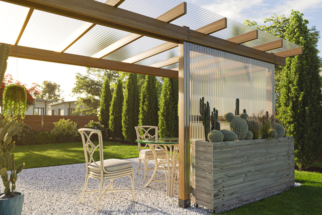 Clear Roof Panels Polycarbonate Trapezoid Corrugated Transparent Sheet ...