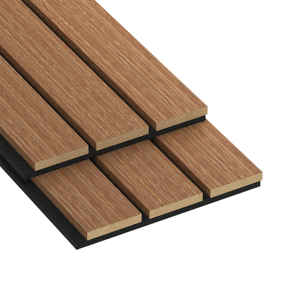 Combo-Slat Alternating Widths Acoustic Wood Wall Panels - Maple - Panel ...