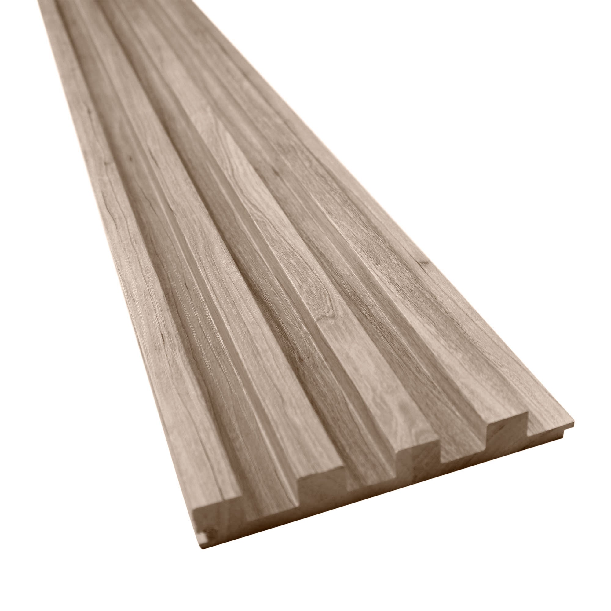 Light Walnut Wood Slat Panels for Walls - Stout (94" x 5 3/4") - Panel ...