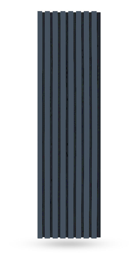 Midnight Blue Acoustic Slat Wood Wall Paneling, Soundproofing Panels ...