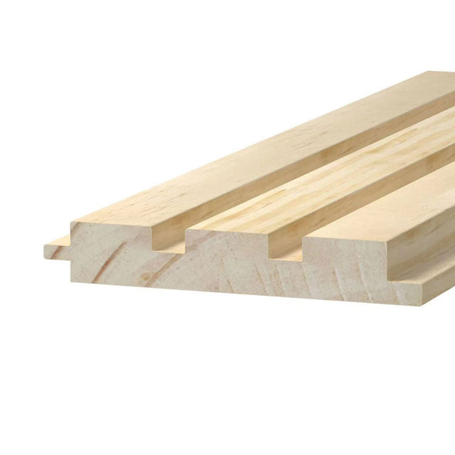 Unfinished Slat Wood Wall Panels Stain or Paint Grade - Broad - Panel ...